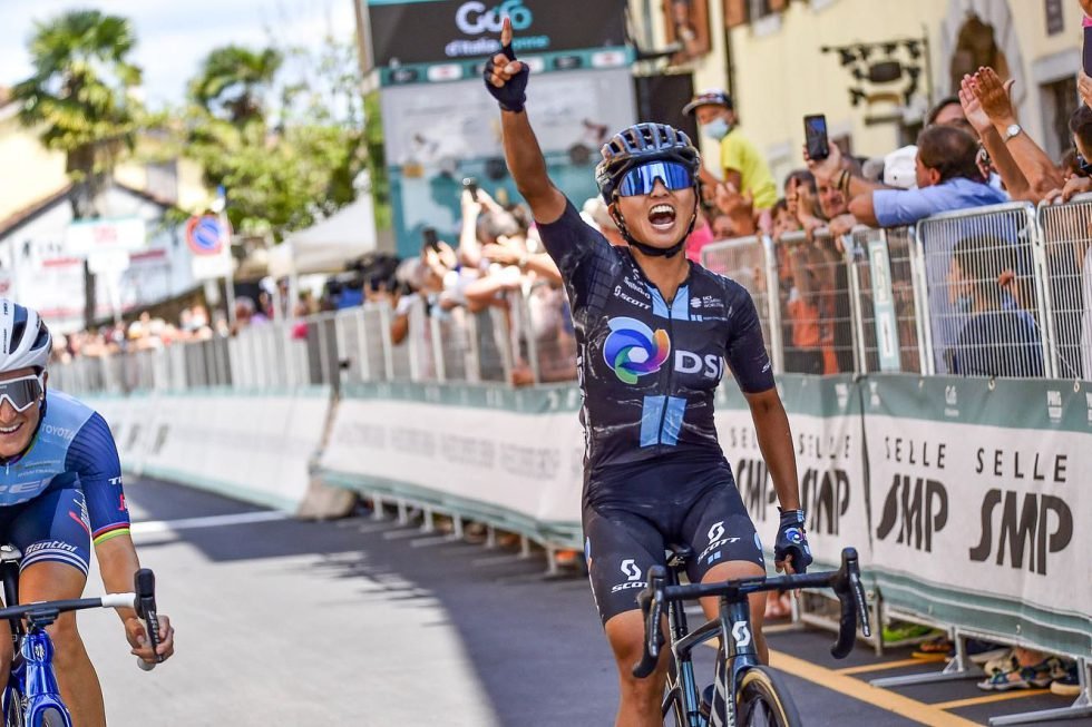 Filipino American pro cyclist Coryn Rivera victorious at Giro Donne ...